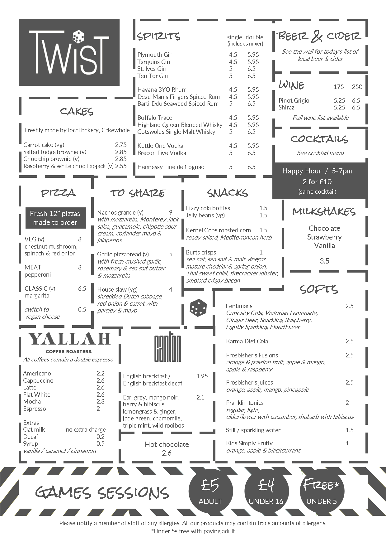 FOOD & DRINK | Twist Board Game Cafe